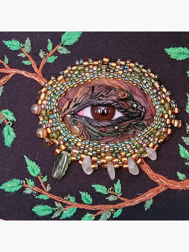 "Shimmering Green Guardian Eye" Sticker for Sale by MsFledermaus ...