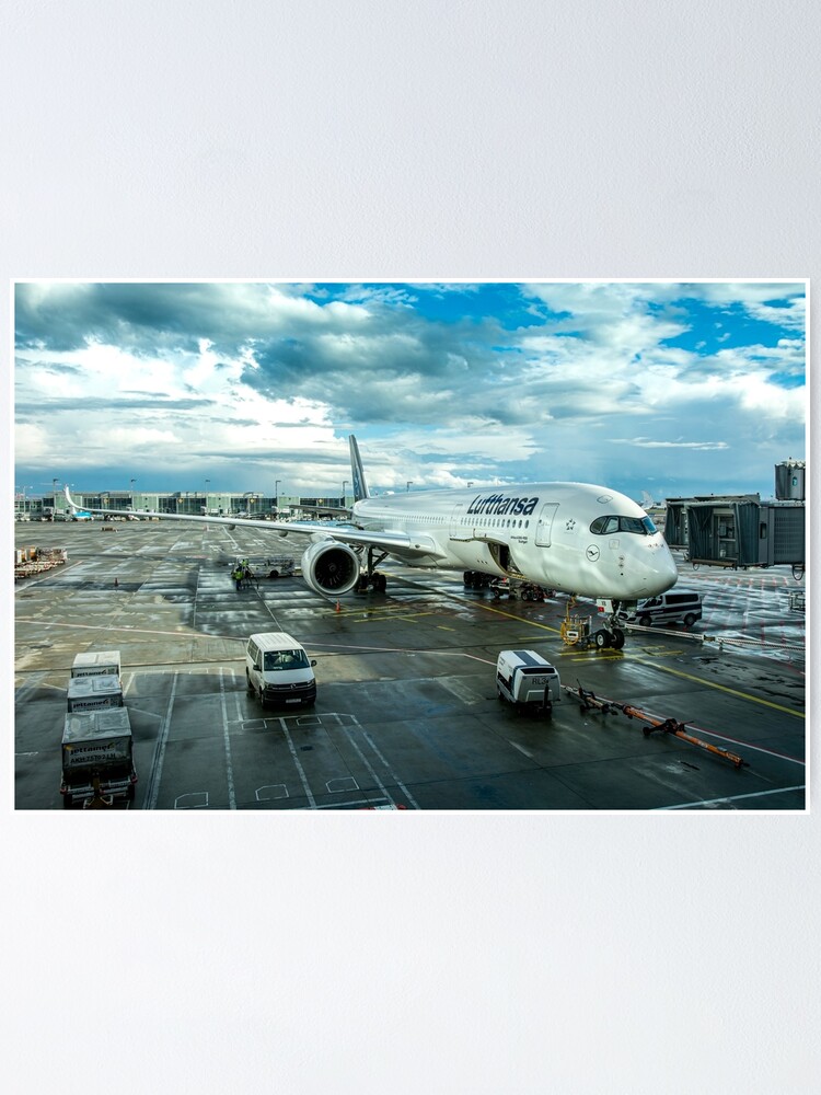 "Lufthansa Airbus A350" Poster for Sale by KarolPhotoworld | Redbubble