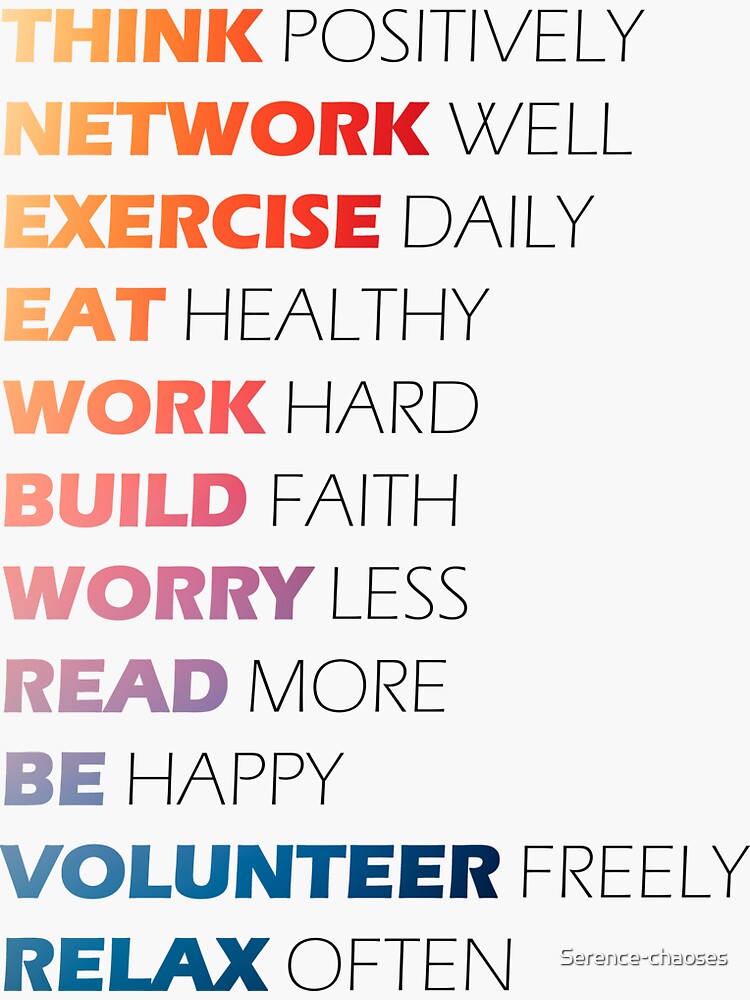 "motivational quotes - white 3" Sticker for Sale by Serence-chaoses ...