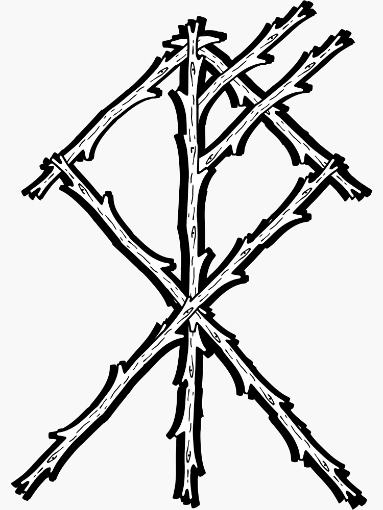 "Ulfhednar Rune, Wolf Rune, Wolf of Odin" Sticker by NorthernShaman ...