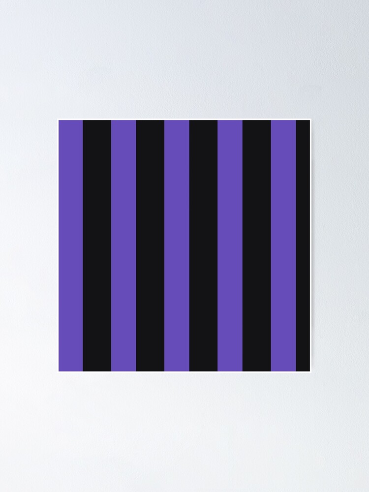"Purple & Dark Purple Stripes | Nevermore Academy Inspired" Poster for ...