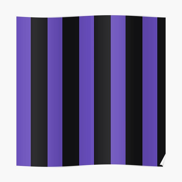 "Purple & Dark Purple Stripes | Nevermore Academy Inspired" Poster for ...
