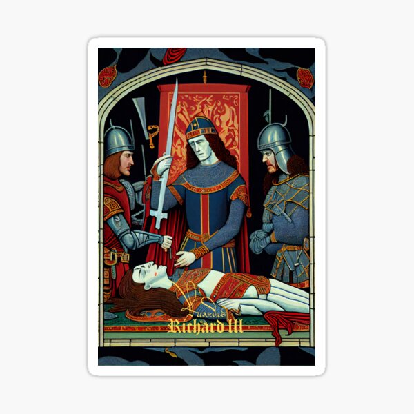 "Richard iii Shakespeare - The Death of King Richard iii" Sticker for ...