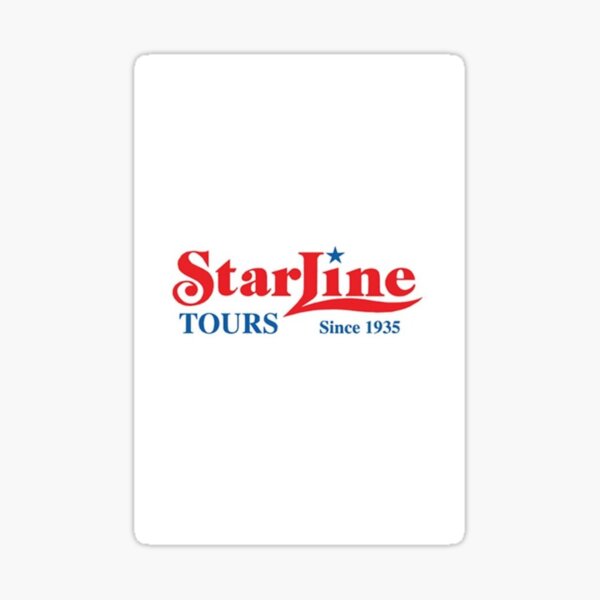 "Starline tours " Sticker for Sale by archb | Redbubble