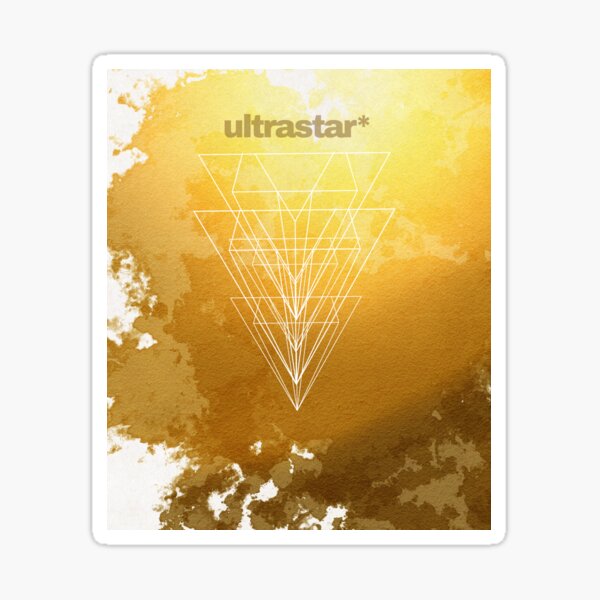 "Ultrastar Atomica Gold" Sticker for Sale by adigita | Redbubble