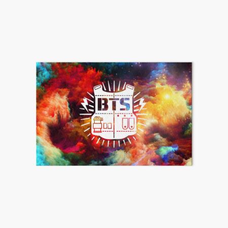"BTS color explosion logo" Art Board Print by ThisFire | Redbubble