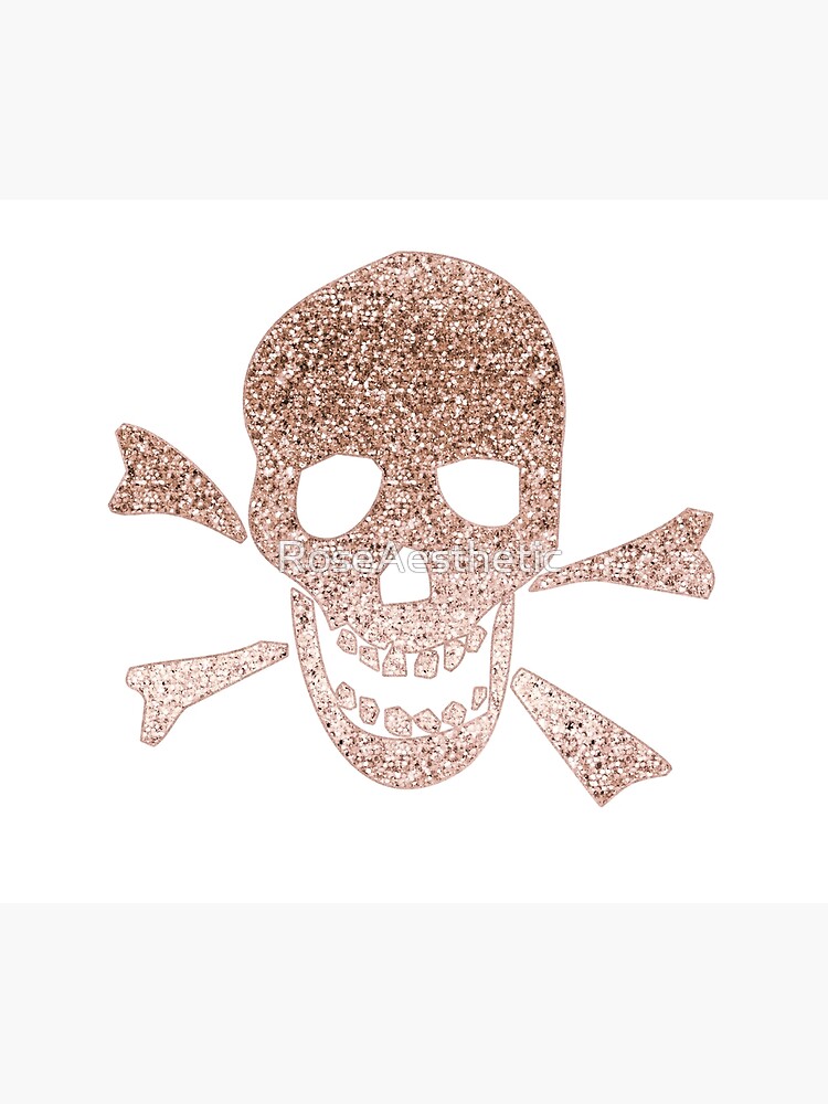 "Sparkling rose gold skull" Poster by RoseAesthetic | Redbubble