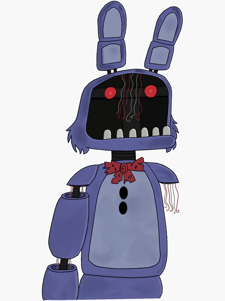"Withered Bonnie FNAF" Sticker for Sale by Twilight-Winged | Redbubble