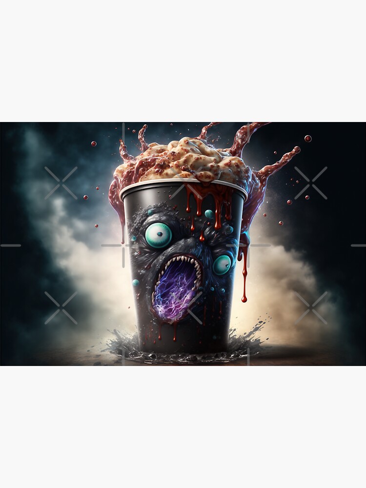 "Zombie Milk Shake Brain Freeze | Food horror" Sticker for Sale by ...