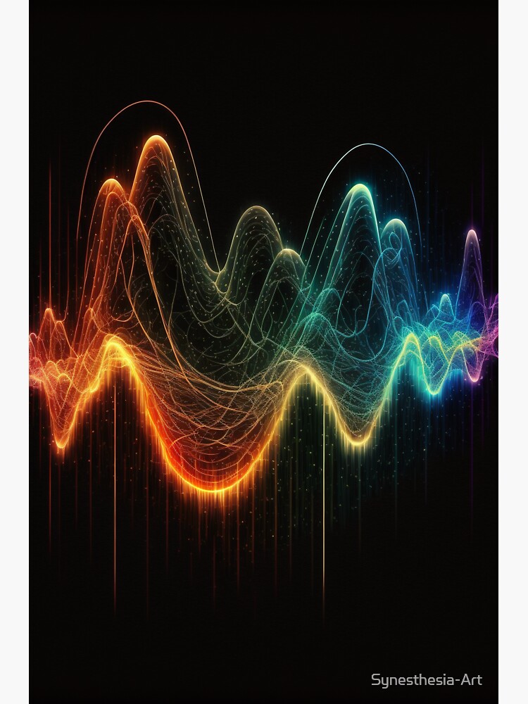 "Soundwaves visualization // A.I series art" Sticker for Sale by ...