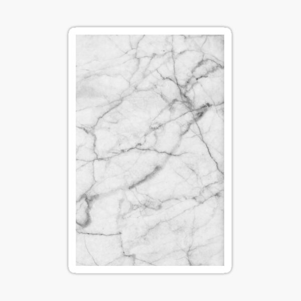 "White Marble Design for iPhone, Print, etc" Sticker for Sale by ...