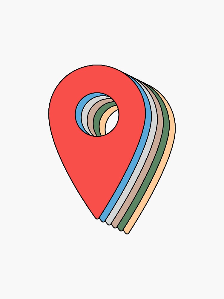 "location" Sticker for Sale by virgintuh | Redbubble