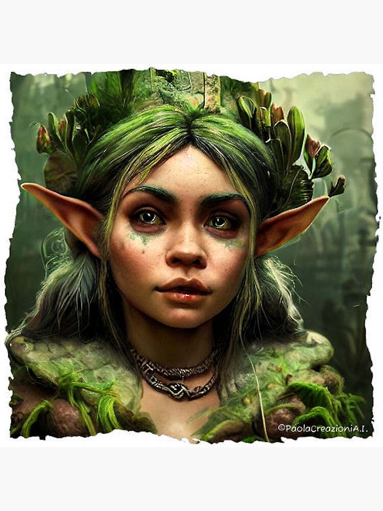 "Female Gnome" Sticker for Sale by paolaAIart | Redbubble