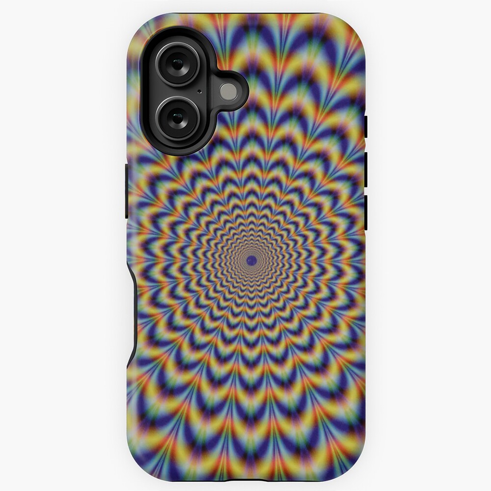 "Psychedelic concentric colorful pattern giving optical Illusion of ...