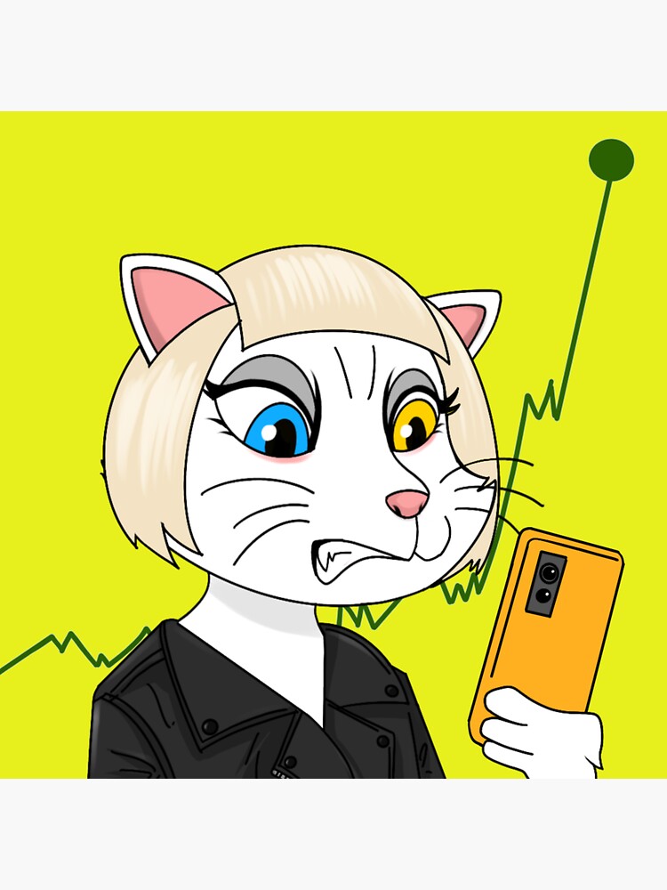 "Bella the Cat, Blonde Wig, Leather Jacket. Hated to see her portfolio ...