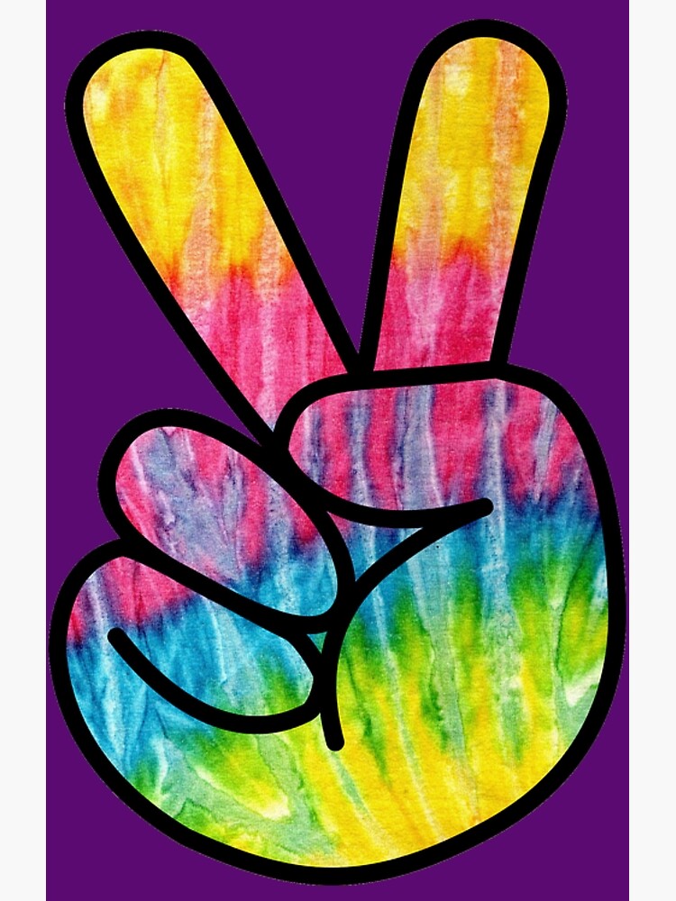 "Tie-dyed Peace Sign" Poster for Sale by Slinky-Reebs | Redbubble