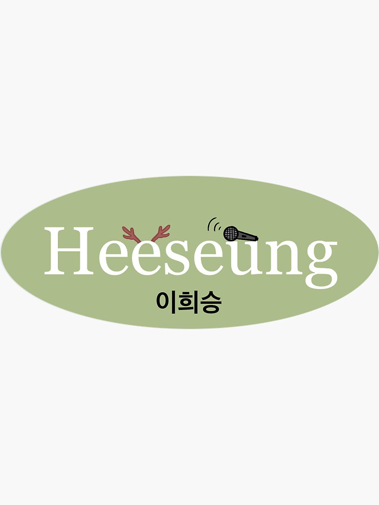 "Heeseung Logo" Sticker for Sale by kewwa1 | Redbubble