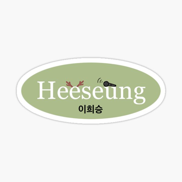"Heeseung Logo" Sticker for Sale by kewwa1 | Redbubble