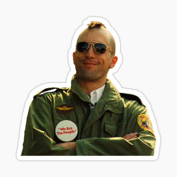 "Taxi Driver Smiling " Sticker for Sale by evannakratz1 | Redbubble