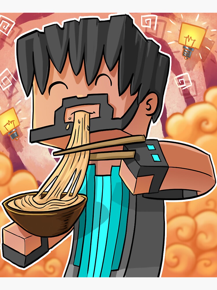 "TRENDING Thinknoodles Famous Gaming Youtuber Design" Sticker for Sale ...