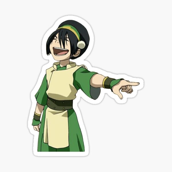 "Toph Beifong A.v.t Point " Sticker for Sale by lionellst4np | Redbubble