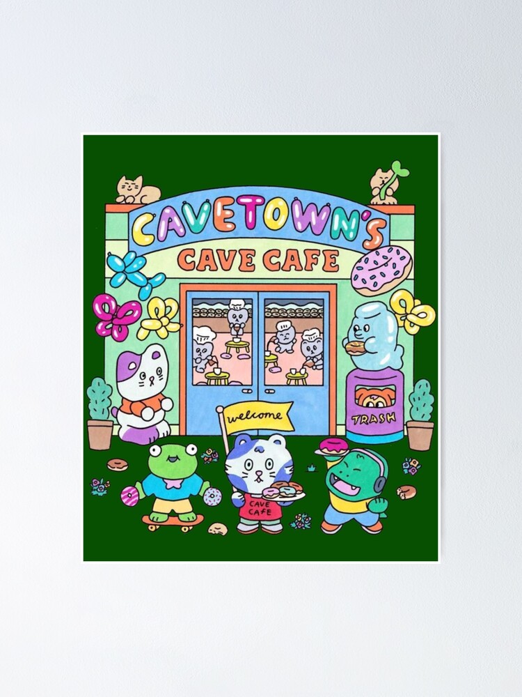 "Cavetown Cave Cafe " Poster for Sale by mitsayngon0 | Redbubble