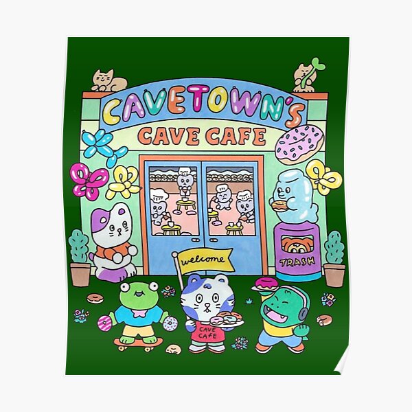 "Cavetown Cave Cafe " Poster for Sale by mitsayngon0 | Redbubble