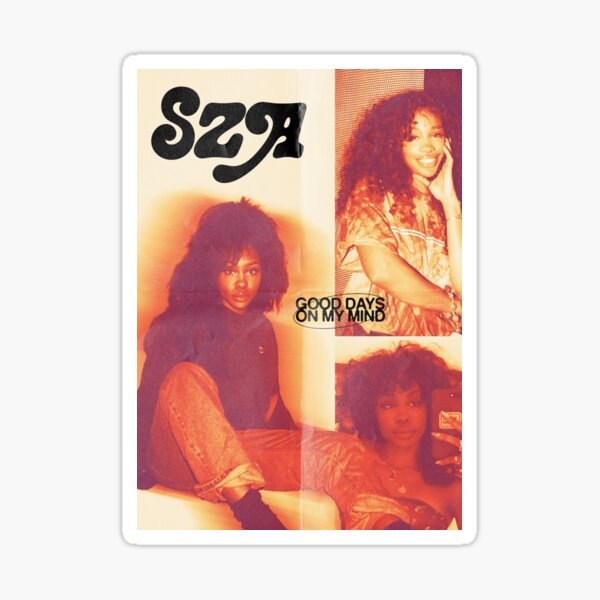 "SZA Good Days Aesthetic " Sticker for Sale by CadellBernard | Redbubble