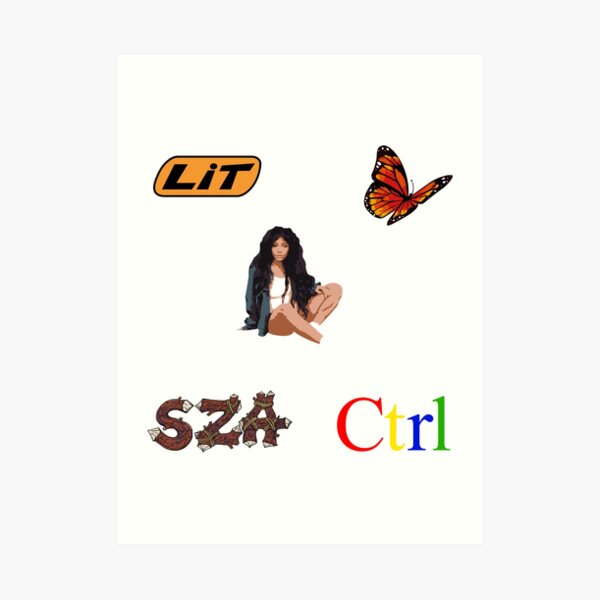 "SZA Fan Pack All Over Pattern " Art Print for Sale by CadellBernard ...