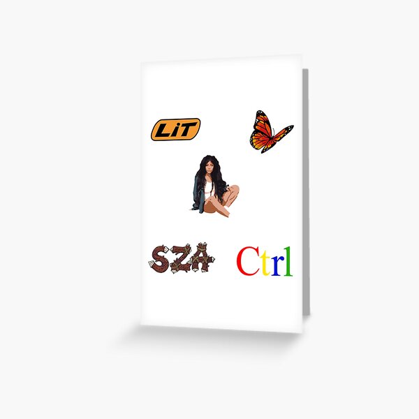 "SZA Fan Pack All Over Pattern " Greeting Card for Sale by ...