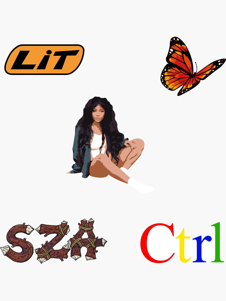 "SZA Fan Pack All Over Pattern " Sticker for Sale by CadellBernard ...
