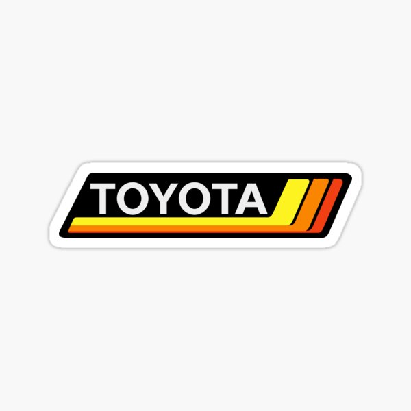 "Toyota Vintage" Sticker for Sale by ayoayo13 | Redbubble