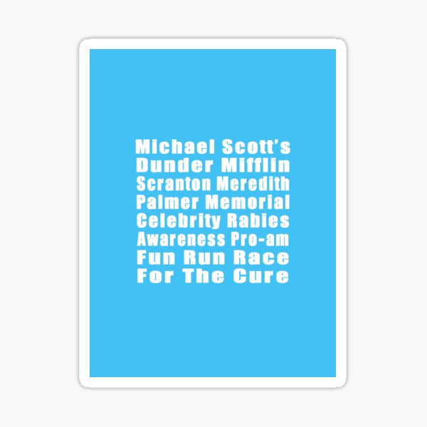 "Michael Scott's Dunder Mifflin Scranton Meredith Palmer Memorial ...