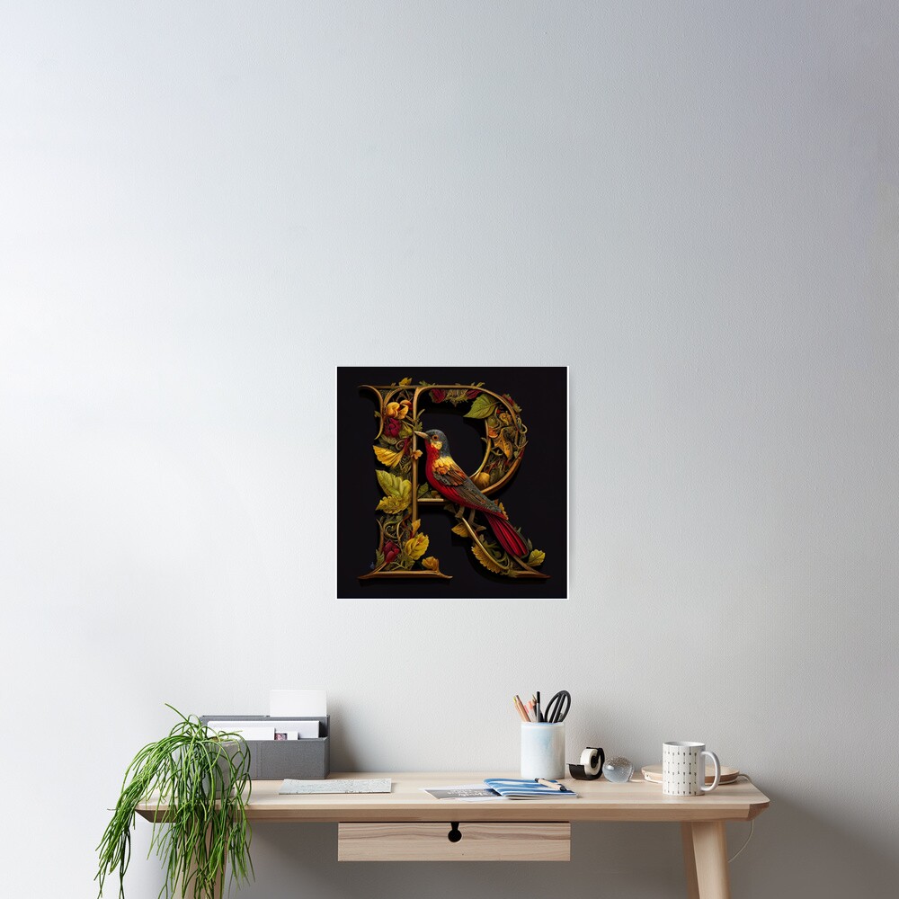 "The letter R" Sticker for Sale by BrendaArts | Redbubble