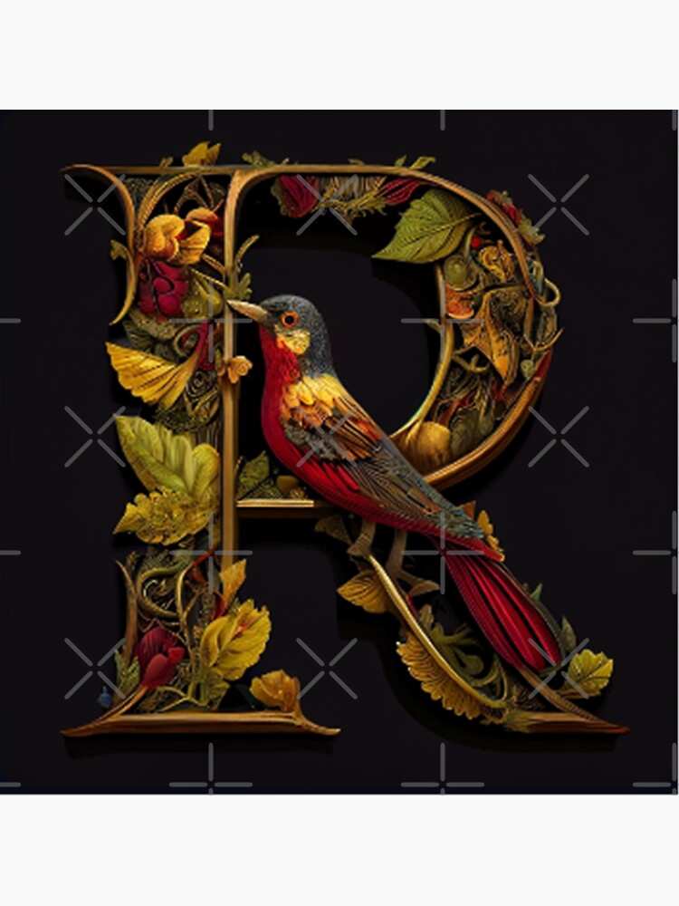 "The letter R" Sticker for Sale by BrendaArts | Redbubble