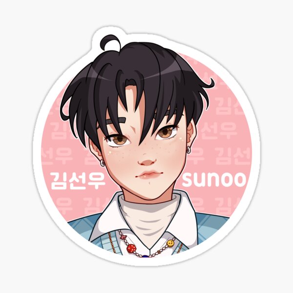 "kim sunoo" Sticker by sun-biscuit | Redbubble