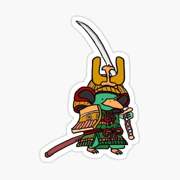 "Samurai Duck" Sticker for Sale by NotMukDuk | Redbubble
