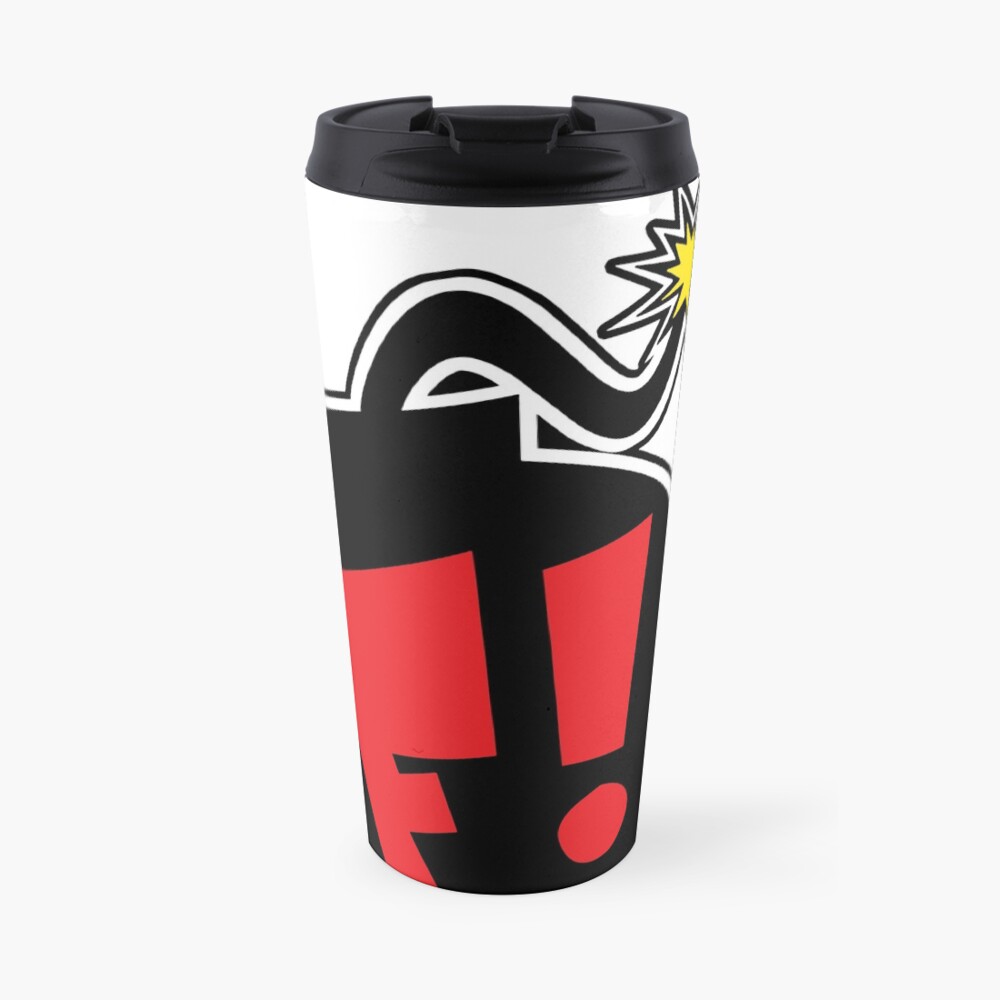 "F! Bomb Logo" Travel Coffee Mug for Sale by Frankenstylin | Redbubble
