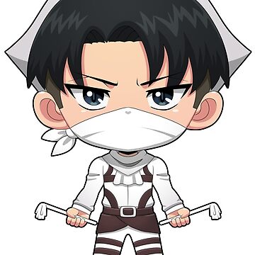"Kawaii Chibi Cleaning Scout" Sticker for Sale by nerdrally | Redbubble