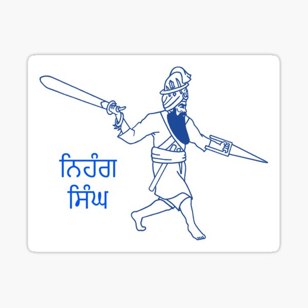 "Nihang Singh Warrior" Sticker for Sale by lionharj | Redbubble