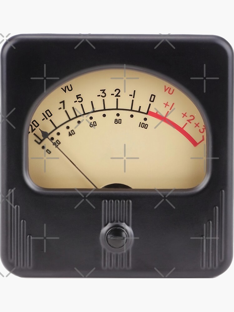 "VU Meter" Sticker for Sale by OneWayOrAnother | Redbubble