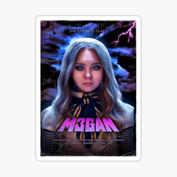 "M3gan" Sticker for Sale by Paul-Richarson | Redbubble