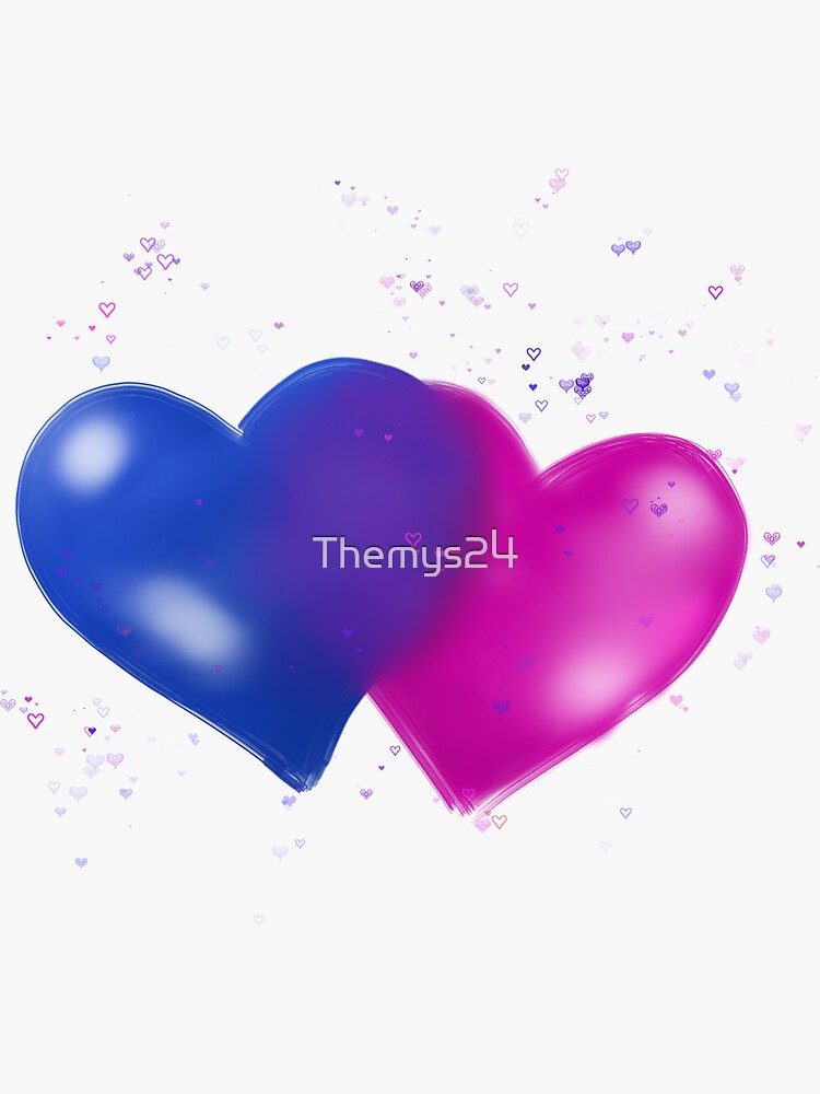 "double heart" Sticker for Sale by Themys24 | Redbubble