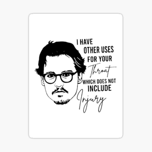 "Art Design Johnny Depp" Sticker for Sale by Loveforalllive | Redbubble