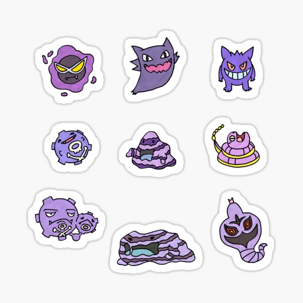 "Kanto's Poison (Stickers Pack)" Sticker for Sale by LazyPrince | Redbubble