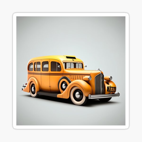 "Art Deco Style Taxis" Sticker for Sale by TheArtfulAI | Redbubble