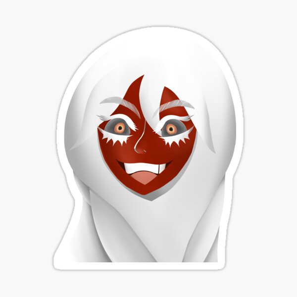 " human face" Sticker for Sale by Mewwilljun | Redbubble