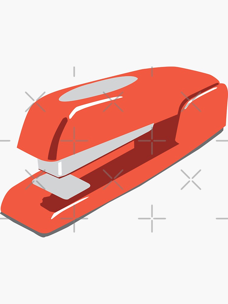 "Stapler Sticker" Sticker for Sale by DetourShirts | Redbubble