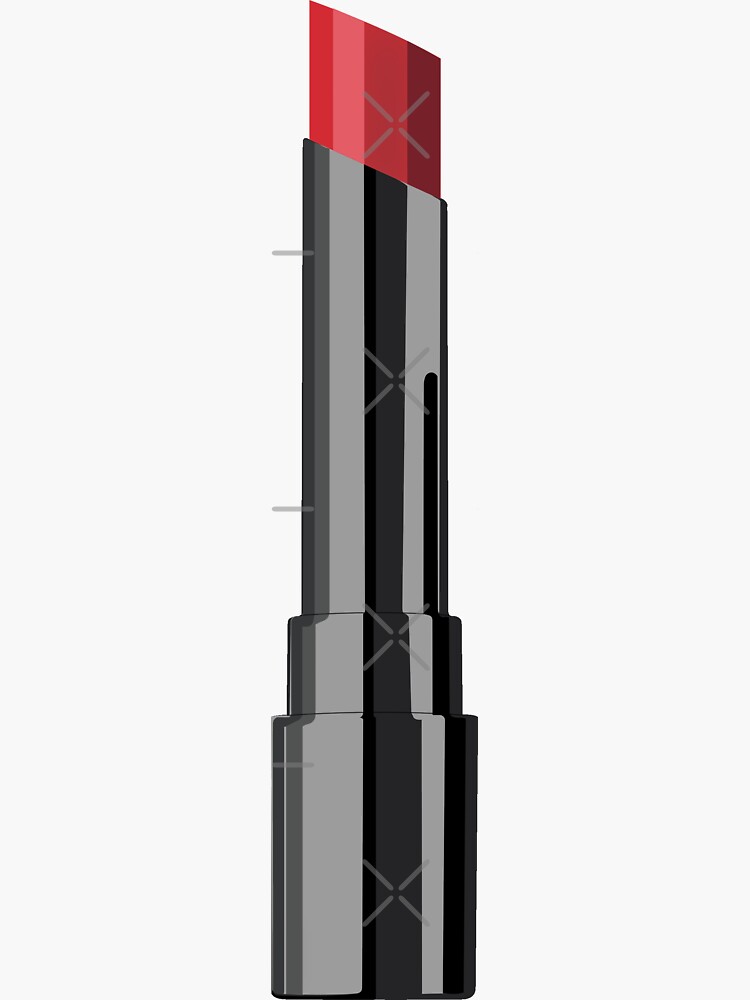 "SH Red Lipstick" Sticker for Sale by CraftyPanda1 | Redbubble