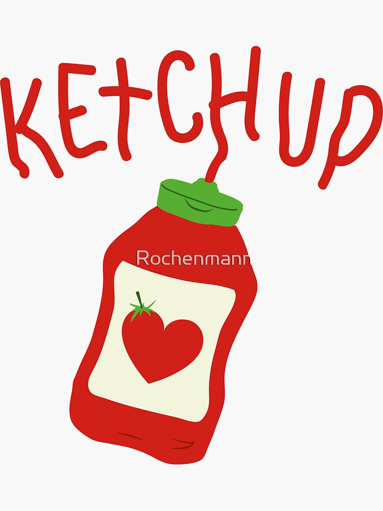 "ketchup love" Sticker for Sale by Rochenmann | Redbubble